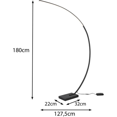 [NEUWERTIG] B-Ware Trio Lighting Led Bogen Stehleuchte Stehlampe Lampe ...