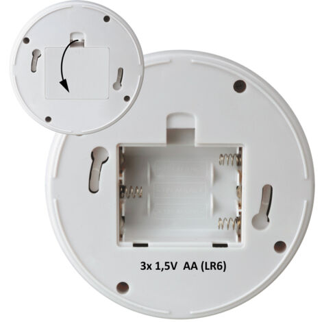 Dome-Kamera-Attrappe weiß mit Blink LED, Batteriebetrieb, inkl ...