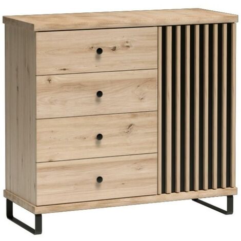 FURNIX Kommode CALLINI C-5 Metallgestell Lowboard mit Schubladen ...