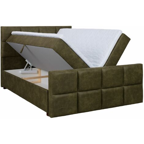 FURNIX Boxspringbett CAMELLA 160x200 Doppelbett Bettkasten Topper ...