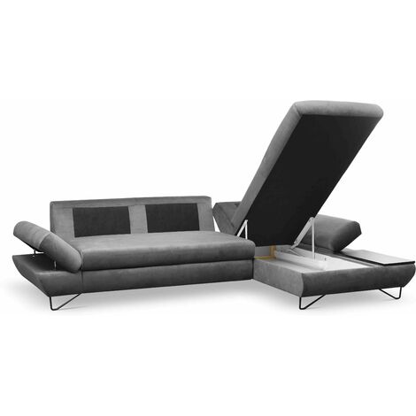 FURNIX Ecke Loffi in L-Form mit verstellbaren Armlehnen und Kopfstützen ...