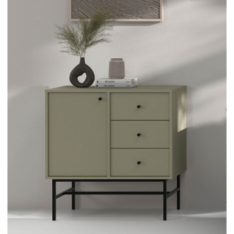 FURNIX Kommode Tonkin 814 Sideboard mit drei Schubladen und ...