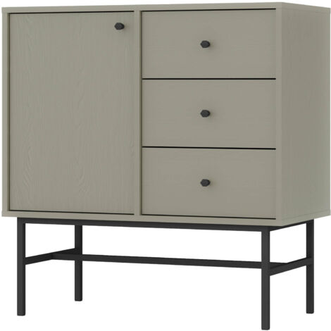 FURNIX Kommode Tonkin 814 Sideboard mit drei Schubladen und ...