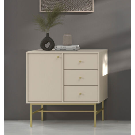 FURNIX Kommode Tonkin 814 Sideboard mit drei Schubladen und ...