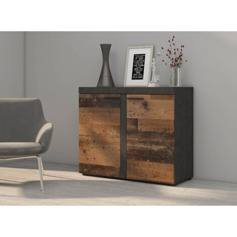 Furnix Kommode für Wohnzimmer 2-türige Anrichte Marcuss 2F Old Style Matera