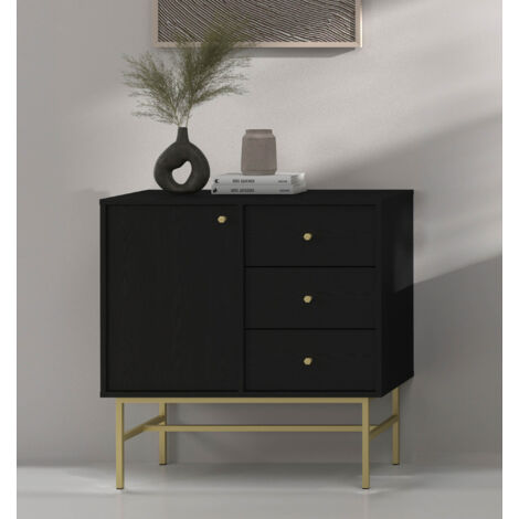 FURNIX Kommode Tonkin 814 Sideboard mit drei Schubladen und ...