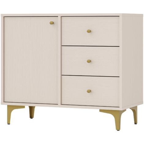 FURNIX Kommode Tonkin 814 Sideboard mit drei Schubladen und Sternbeine ...