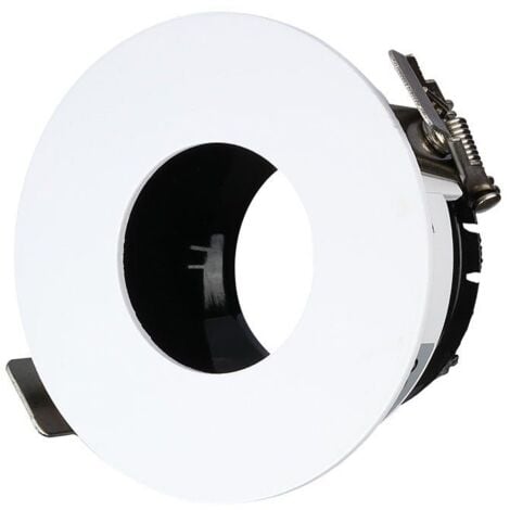 Support Spot Aluminium GU10 LED Rond Orientable ø83 mm - Blanc - SILUMEN