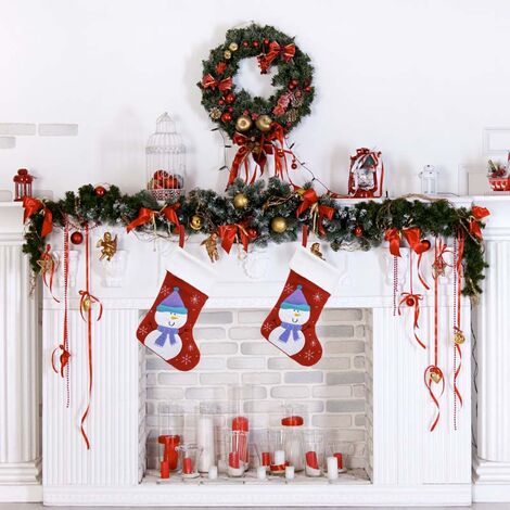 Botte de Noël en feutrine - Bonhomme de neige - SILUMEN