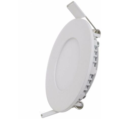 Downlight Dalle LED 12W Extra Plate Ronde - Unité / Blanc Chaud