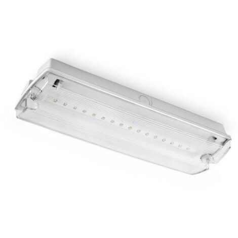 Lampe de Sortie de Secours LED Batterie 4 Pictogrammes 4W IP65 - SILUMEN