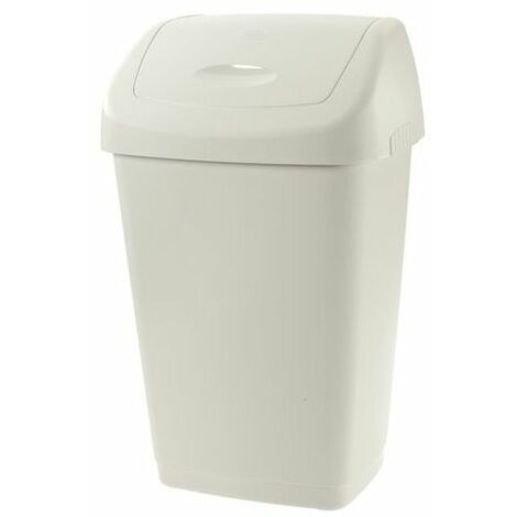 Tontarelli Pattumiera Aurora con Coperchio Basculante Bianco