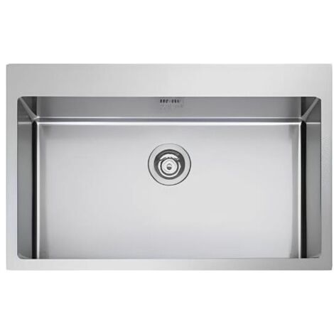 Apell SZ76FBC Lavello Cucina 1 Vasca in Acciaio Incasso Larghezza 77 cm ...