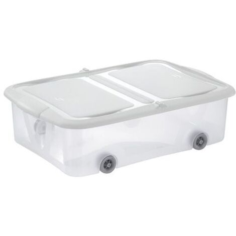 Tontarelli Contenitore Salvaspazio Stock Box Sottoletto con Ruote