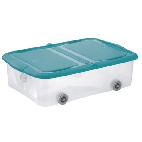 Tontarelli Contenitore Salvaspazio Stock Box Sottoletto con Ruote
