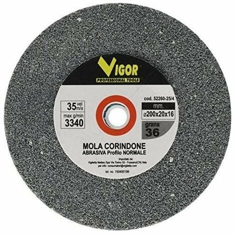 Vigor-Blinky Mole Abrasive Corindone A-96 Prof Normale 36gr 200x20x16 Fogli
