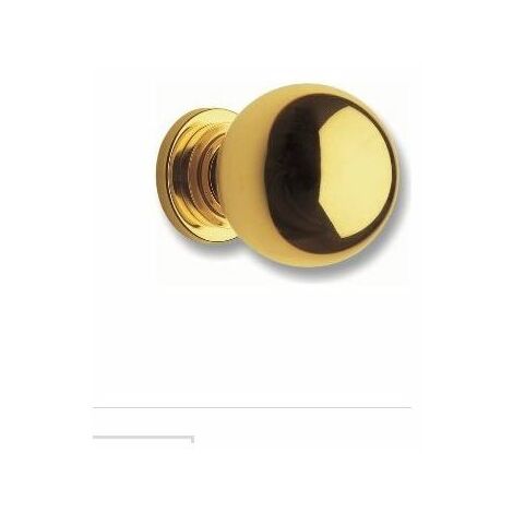 Ghidini 990770501 Pomolo Ottone Lucido a Sfera 70mm