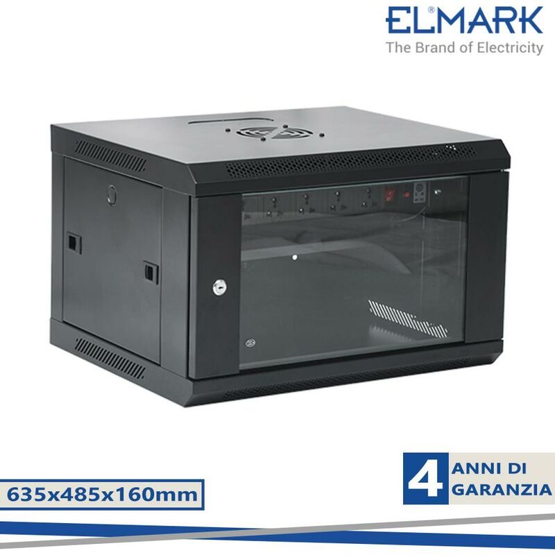 ARMADIO A PARETE RACK 4U 635X485M