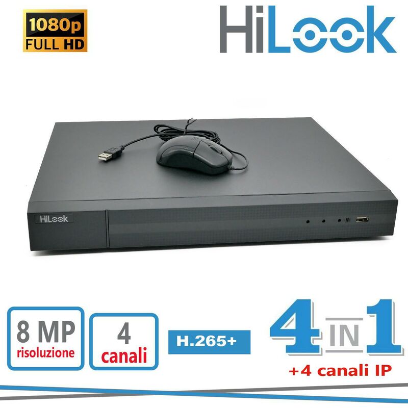 DVR 4CH+4IP 8MP H.265+ 4IN1