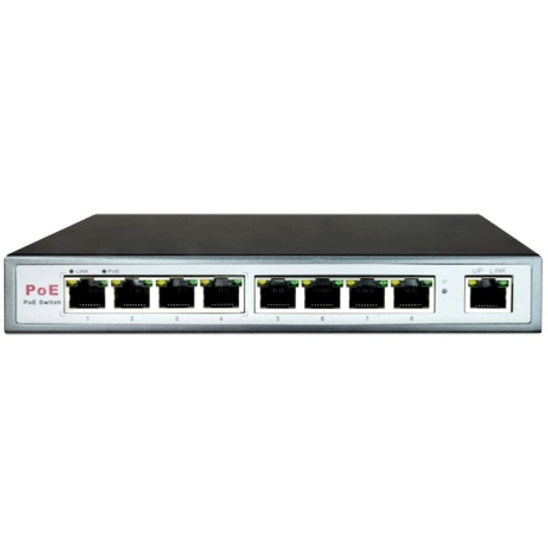 SW0904POE-65W SWITCH POE 8 PORTE (4POE) + 1 UPLINK RJ45