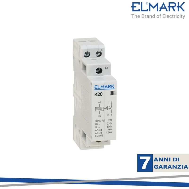 CONTATTORE MODULARE K20 25A 230V 2NC