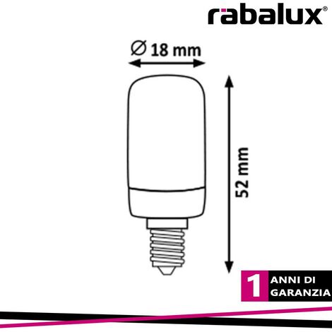 LED T18 E14 1,8W, 130 LM, 4000K - Luce NATURALE
