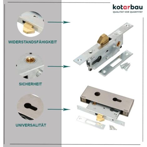 KOTARBAU Serrure à crochet porte coulissante 72/40 serrure pour porte ...