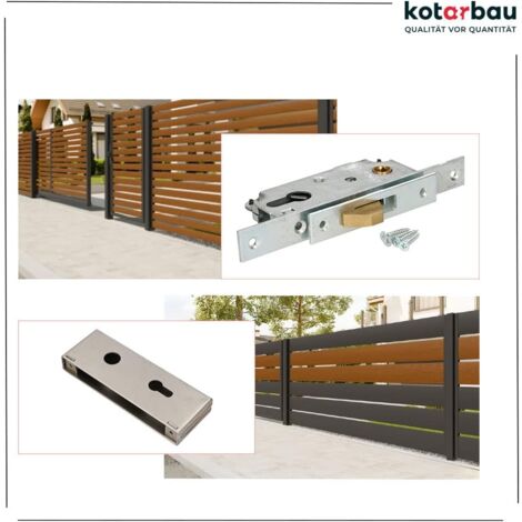 KOTARBAU Serrure à crochet porte coulissante 72/40 serrure pour porte ...
