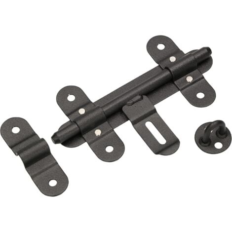 KOTARBAU Verrou de portail universel pour cadenas Noir 150 mm