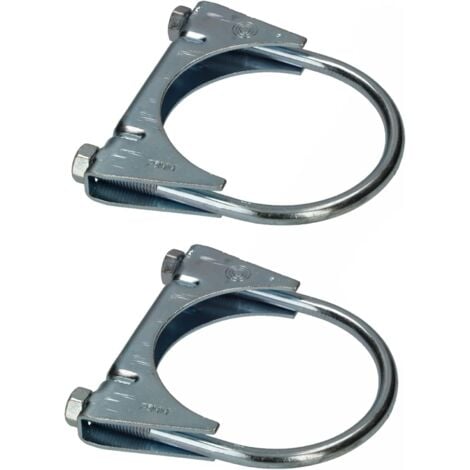 KOTARBAU - Lot de 2 colliers de serrage pour tuyau d'échappement - 75 ...