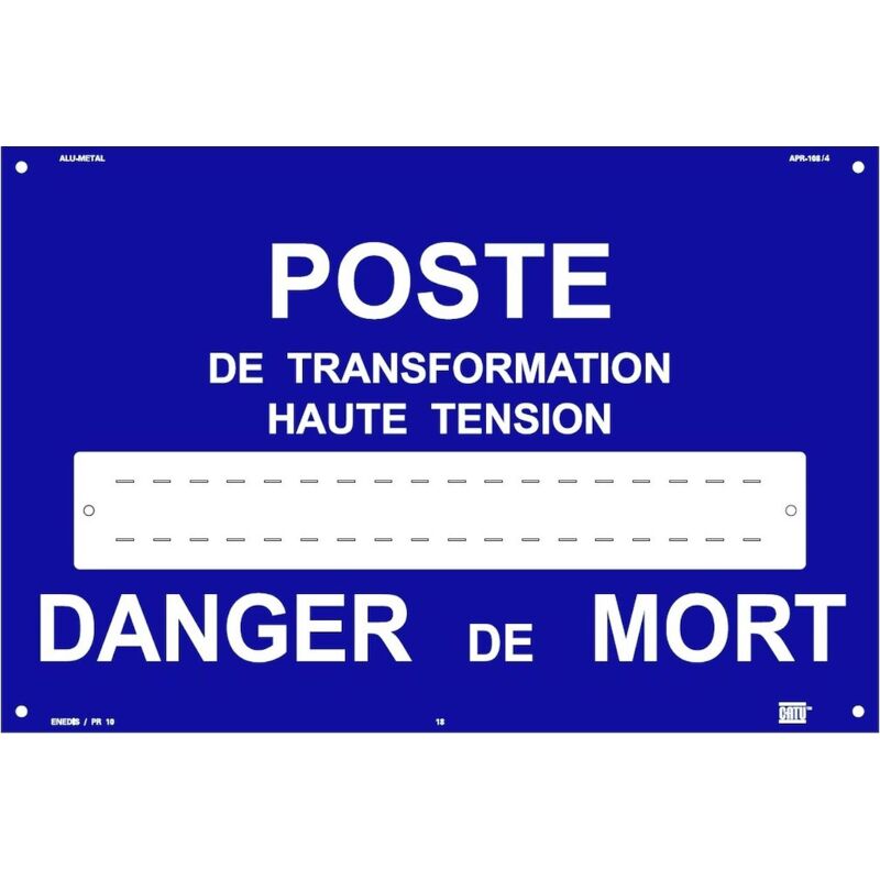 affiche - poste de transformation haute tension - catu apr-108-4