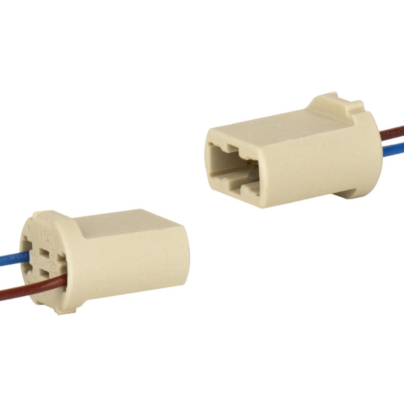 douille céramique - g9 - avec fil 0.75 mm2 - lot de 1 - bailey 141211