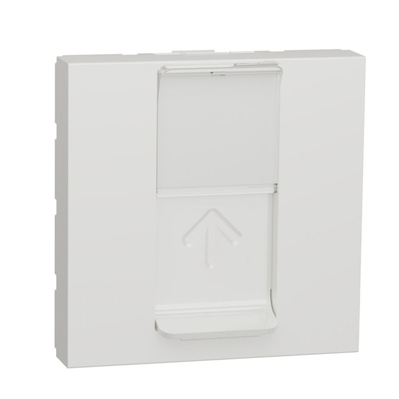 prise rj 45 - goulotte - 2 modules - s-one - blanc - schneider electric ...