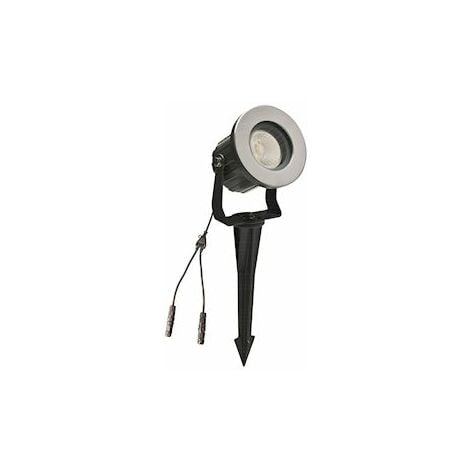 spot à led - europole yah led - 6 watts - 3000k - sur piquet - noir ...