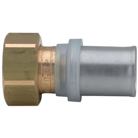 raccord droit - femelle - ecrou libre - pour tube multicouche - 16 vers 3/8 - lot de 2 - altech ...