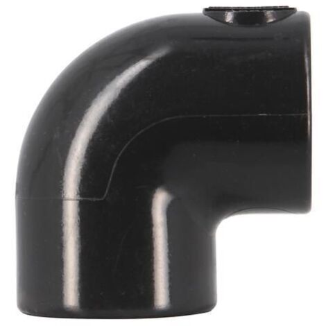 coude pvc pression - 90 degrés - diamètre 25 mm - nicoll uc25f