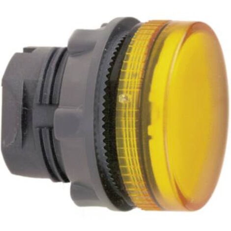 tête - pour voyant à led - rouge - cabochon lisse - schneider zb5av043