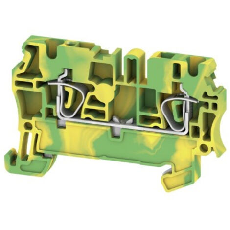 bloc de jonction - raccordement à ressort - 2.5 mm2 - 300a - vert ...