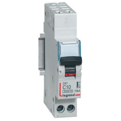 disjoncteur 10a 10ka courbe c phase neutre legrand dx3 auto / vis