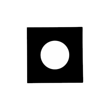 collerette - pour spot europole led up uni - carré - noir - fixe ...