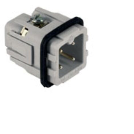 insert mâle - a visser - 3p+t - 10a - 250v - gabarit 21.21 - ilme ckm03