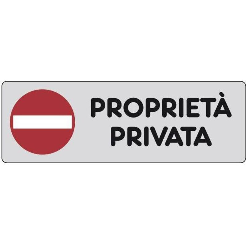 ETICHETTA ADESIVA 150X50 PROPRIETA PRIVATA. Prezzo per 1 pezzo.
