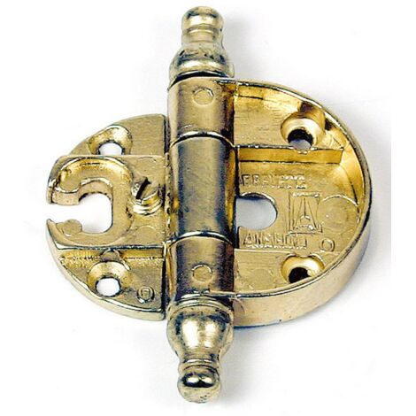 Blister cerniera per mobili a0056 ottonata da 2 pezzi