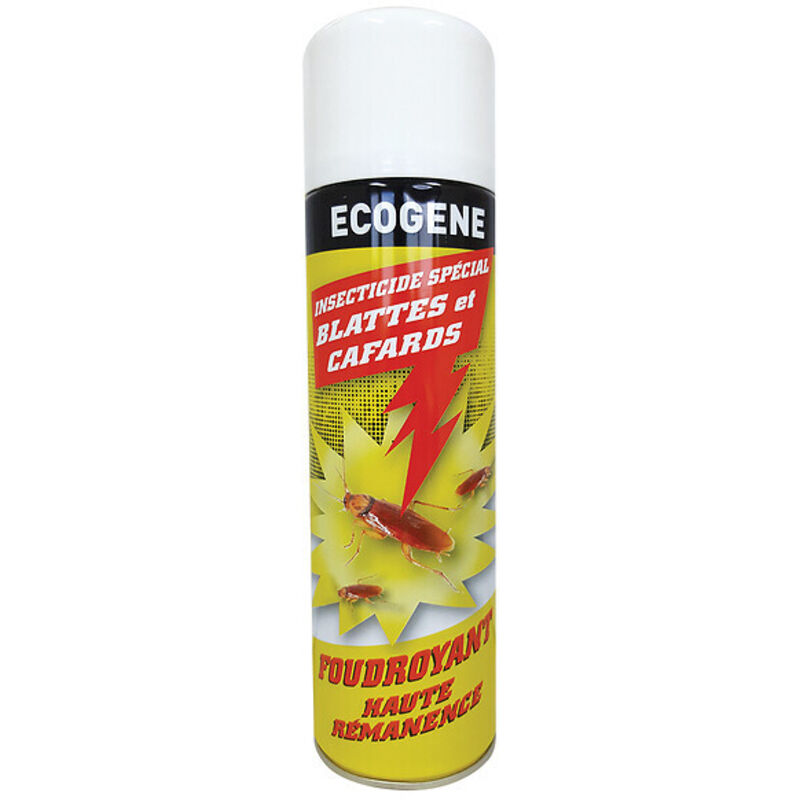 AÉROSOL FOUDROYANT CAFARDS ET BLATTES ECOGENE PRO 500 ML -TP18-
