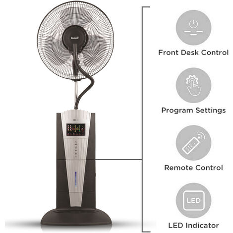MaxxHome Standventilator - LED-Anzeige - Ventilator mit Fernbedienung ...