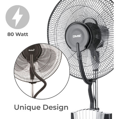 MaxxHome Standventilator - LED-Anzeige - Ventilator mit Fernbedienung ...