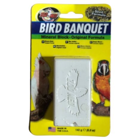 Bird banquet mineral block seed 142gr Croci