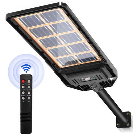 EINFEBEN 200W Réverbère Solaire Jardin solaire de LED de réverbère de avec le capteur de lumière ...