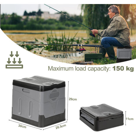Toilette Portable 20L, pliables, Toilettes de Camping 30.5x26.5x29cm ...