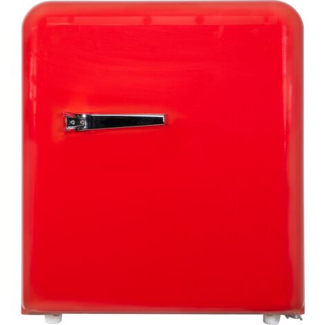 Red Retro Mini Fridge/Table top Drinks Cooler 45L - SIA RFM44R
